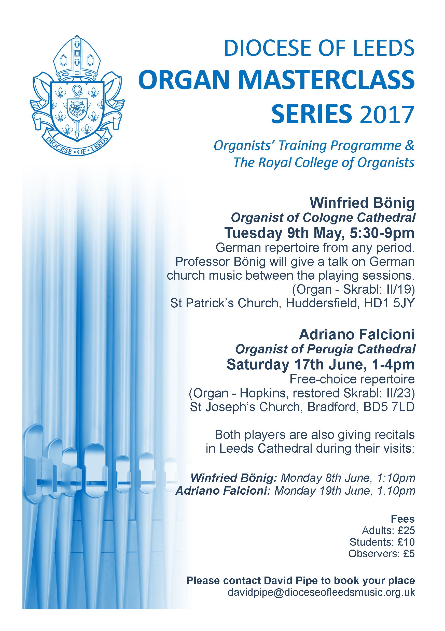 Leeds Organ Masterclasses | Halifax Organ Academy
